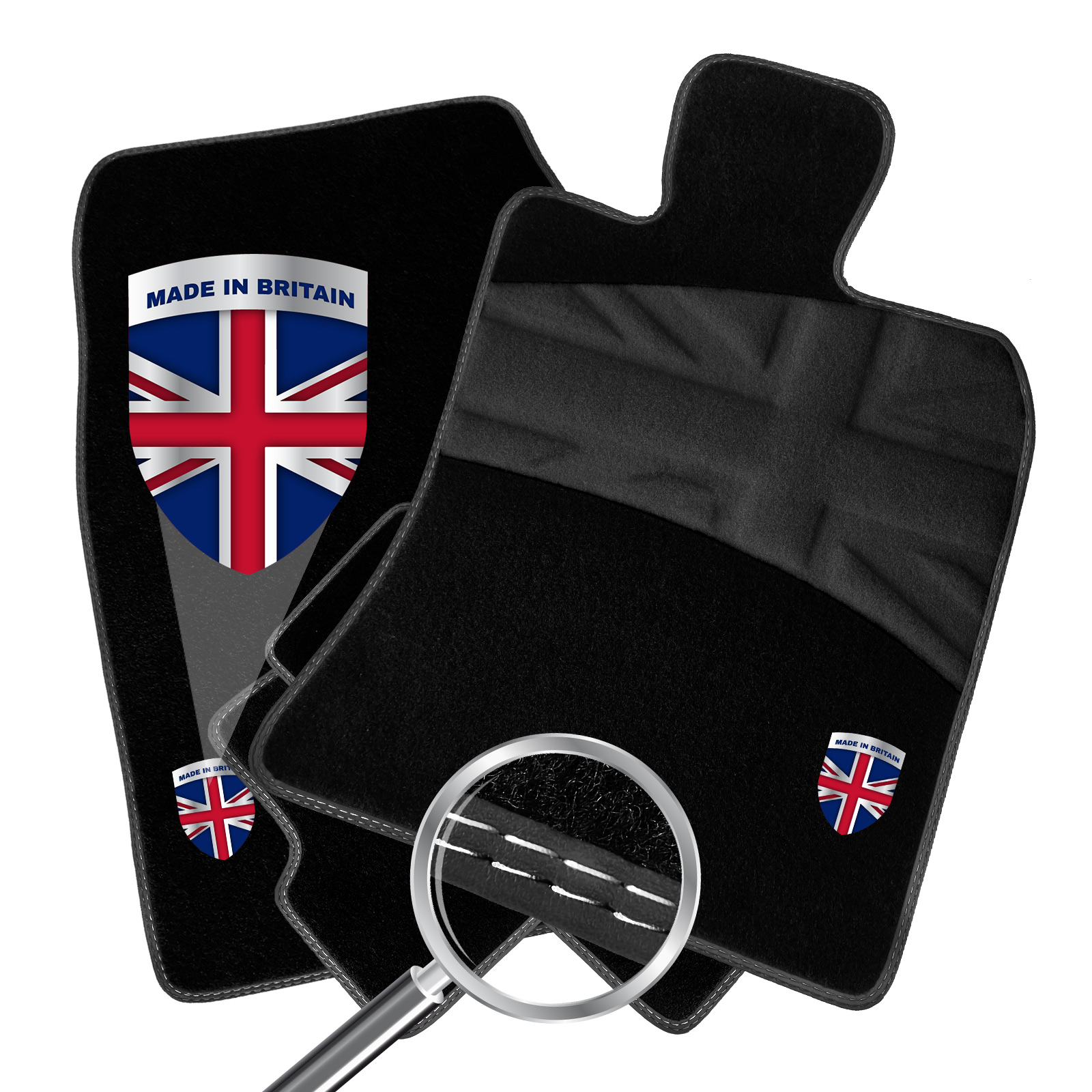 TO FIT LAND Rover Range Rover Evoque 2018+ Car Mats & Union Jack Shield ...